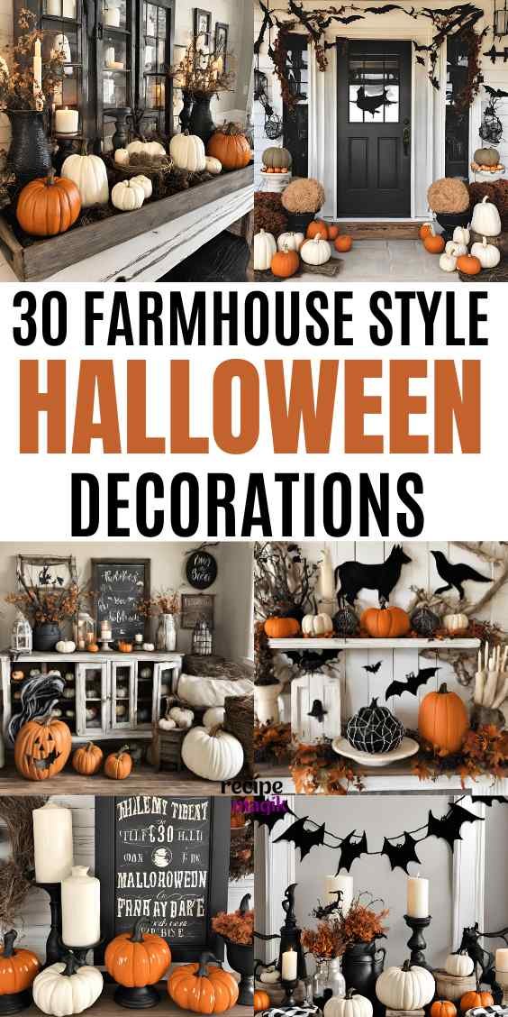 30 Halloween Decor Farmhouse Style Which Are Minimal And Neutral ...